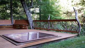Beautiful Bench Railing and Deck Bench Plans